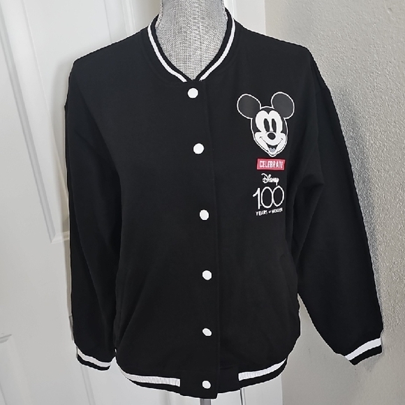 Disney | Jackets & Coats | New Disney Black And White Mickey Mouse ...
